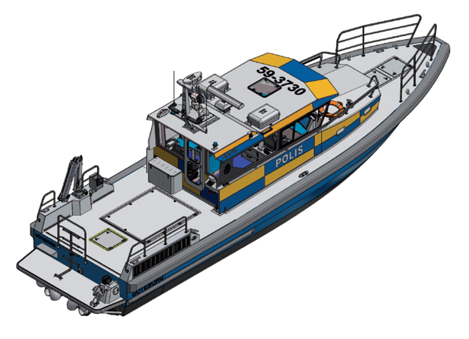 Swede Ship | Coast guard vessels | 15 M FAST POLICE BOAT